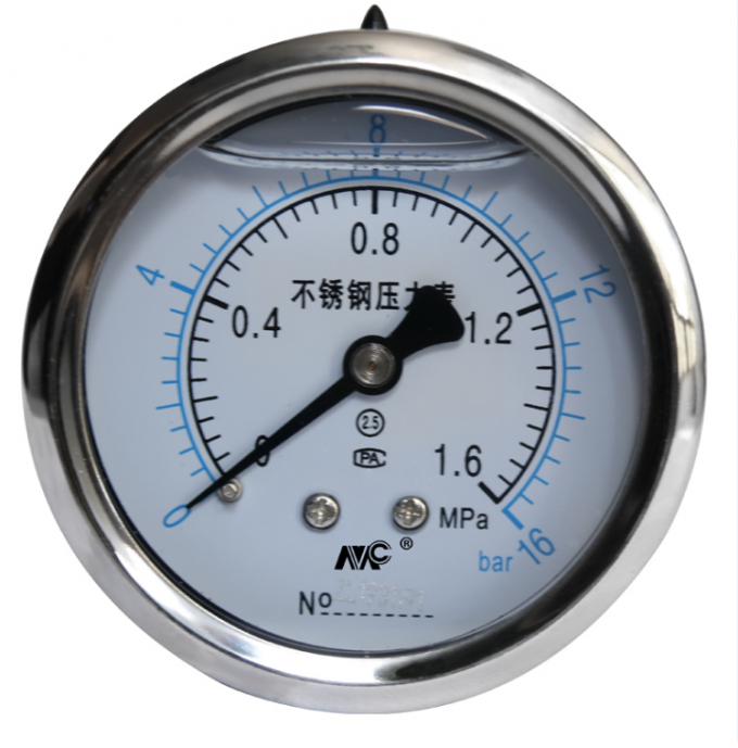 YNTP-60BFZ 1.6 Bar Stainless Steel Pressure Gauge 65mm Pointer Pressure Gauge