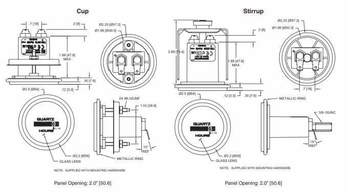 Electromechanical Trumeter Hour Meter