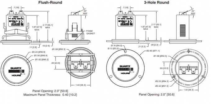Electromechanical Trumeter Hour Meter