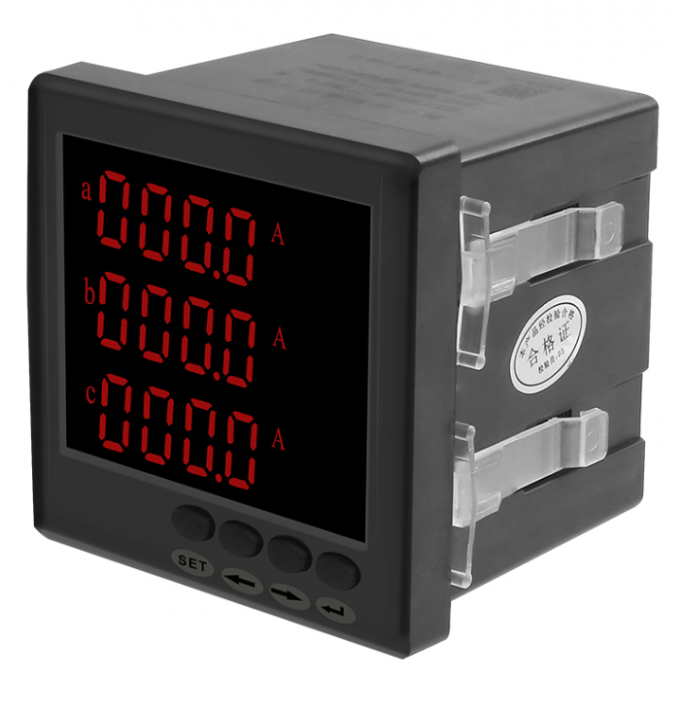 LCD Display Voltage Current Power Meter Three Phase Multifunction 40-60Hz