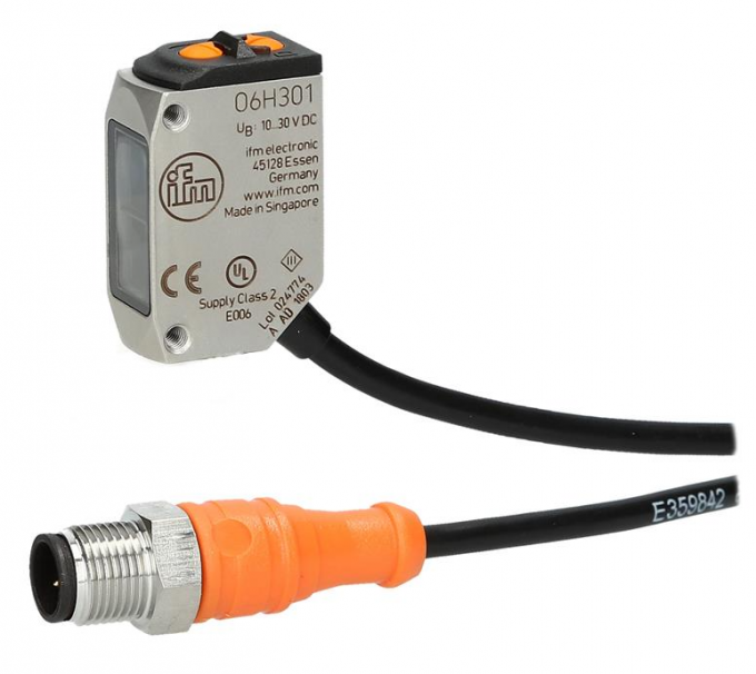 IFM 06H301 Diffuse Reflective Photoelectric Switch IP65 With Background ...