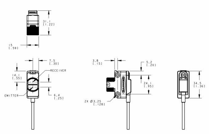 10-30V DC BANNER QS18VP6D Sensor Diffuse Proximity Photoelectric