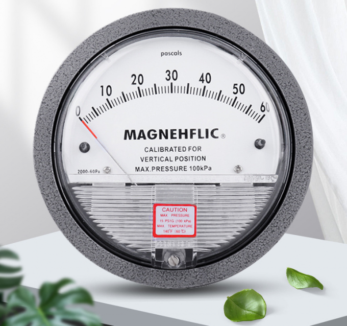 Elastic MC2000 Differential Pressure Gauge Stainless Steel 120mm 0-60pa