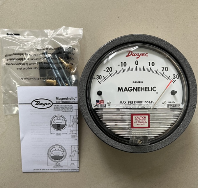 Magnehelic Differential Pressure Gauge Dwyer 60PA Series 2000