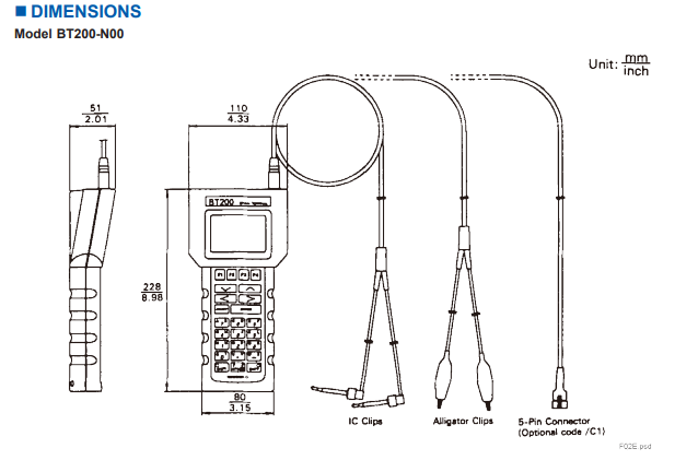 Handheld Hart Field Communicator BT200-P-00 Brain Protocol Terminal