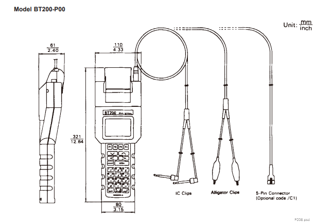 Handheld Hart Field Communicator BT200-P-00 Brain Protocol Terminal