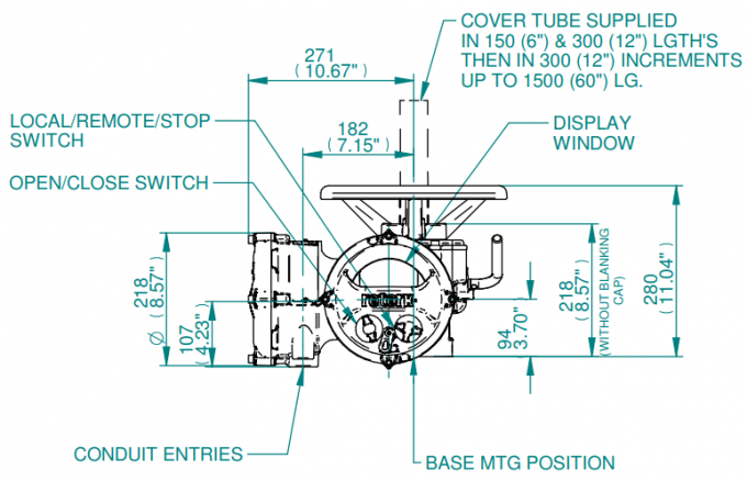 IP68 Intelligent Control Valve Electric Actuator 3 Phase IQ18-F10-A