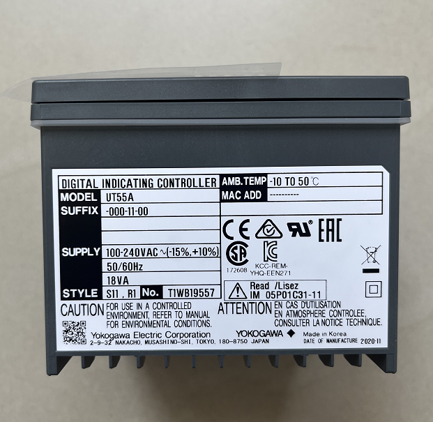 Yokogawa UT55A-010-11-00 Digital Indicating Controller UT32A-000-11-00 Temperature Controller