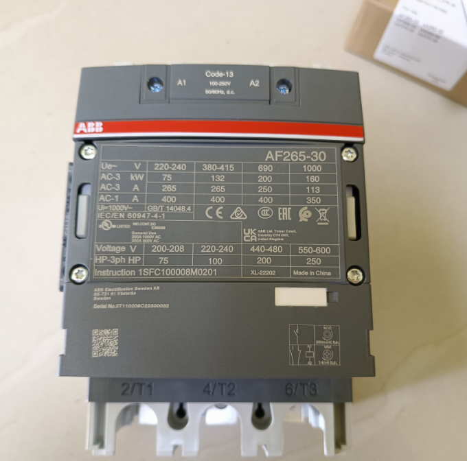 ABB Af265-30-11-13 3 Phase Contactor (600 VAC) 350A Plc Logic Controller