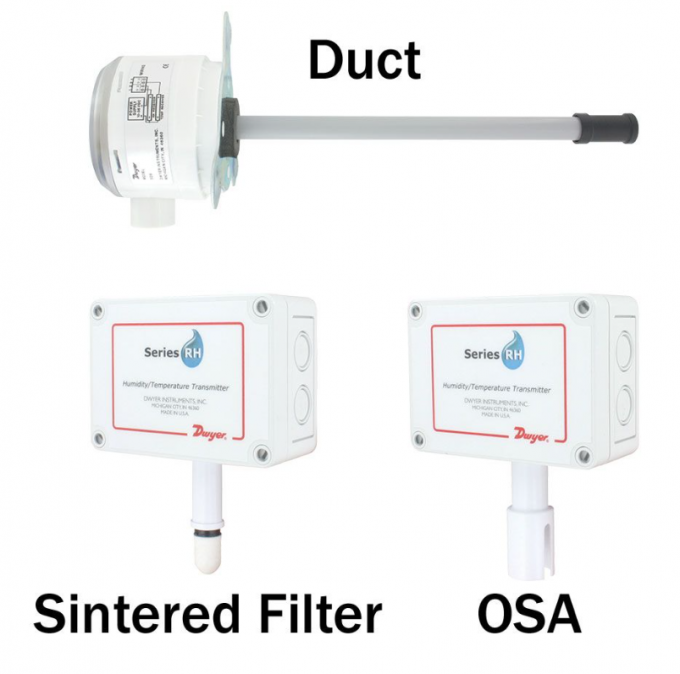 Dwyer Instruments RHP-3D11 Humidity Temperature Duct Mount Transmitter ...