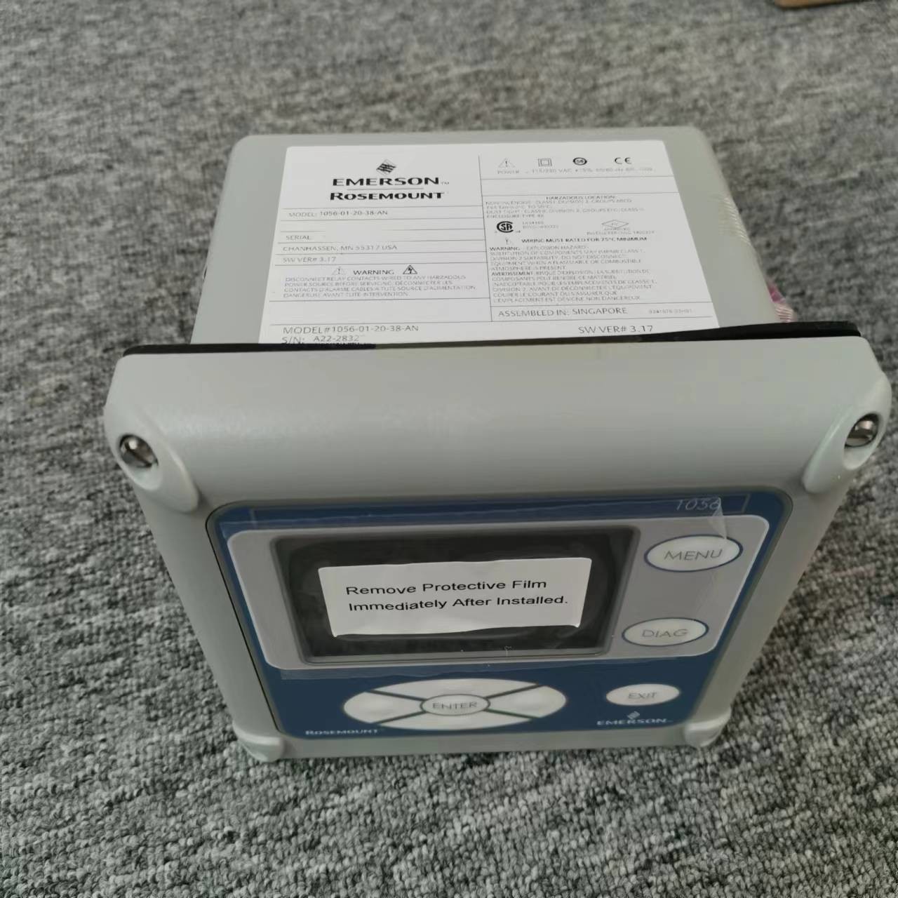 Emerson Rosemount 1056 PH/ORP Dual Channel Transmitter 1056-01 1056-02 ...