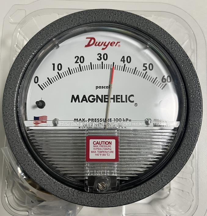 Dwyer Differential Pressure Gauge Magnehelic Pressure Gauge 2000 Series 0-60pa 0-100pa 0-125pa 0 ...