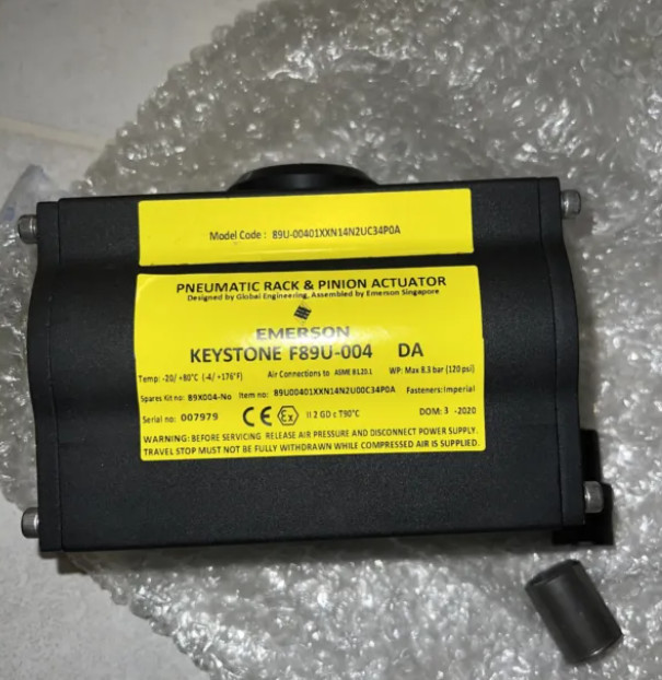 Emerson Pneumatic drive KEYSTONE F89E-004 DA Pneumatic Actuator Double ...