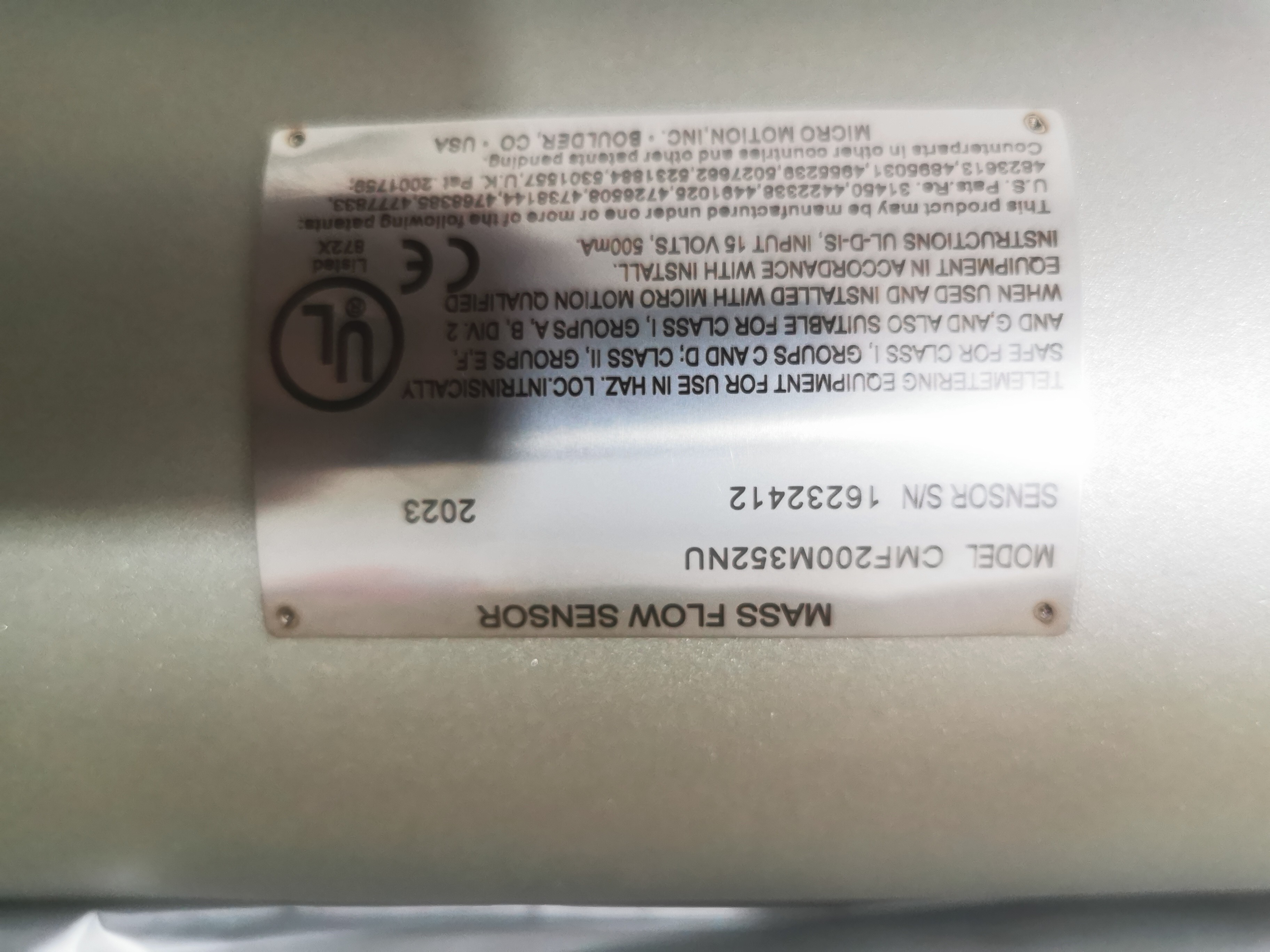 Original high precision Emerson CMF200M352NU Micro Motion Flow Meter ...