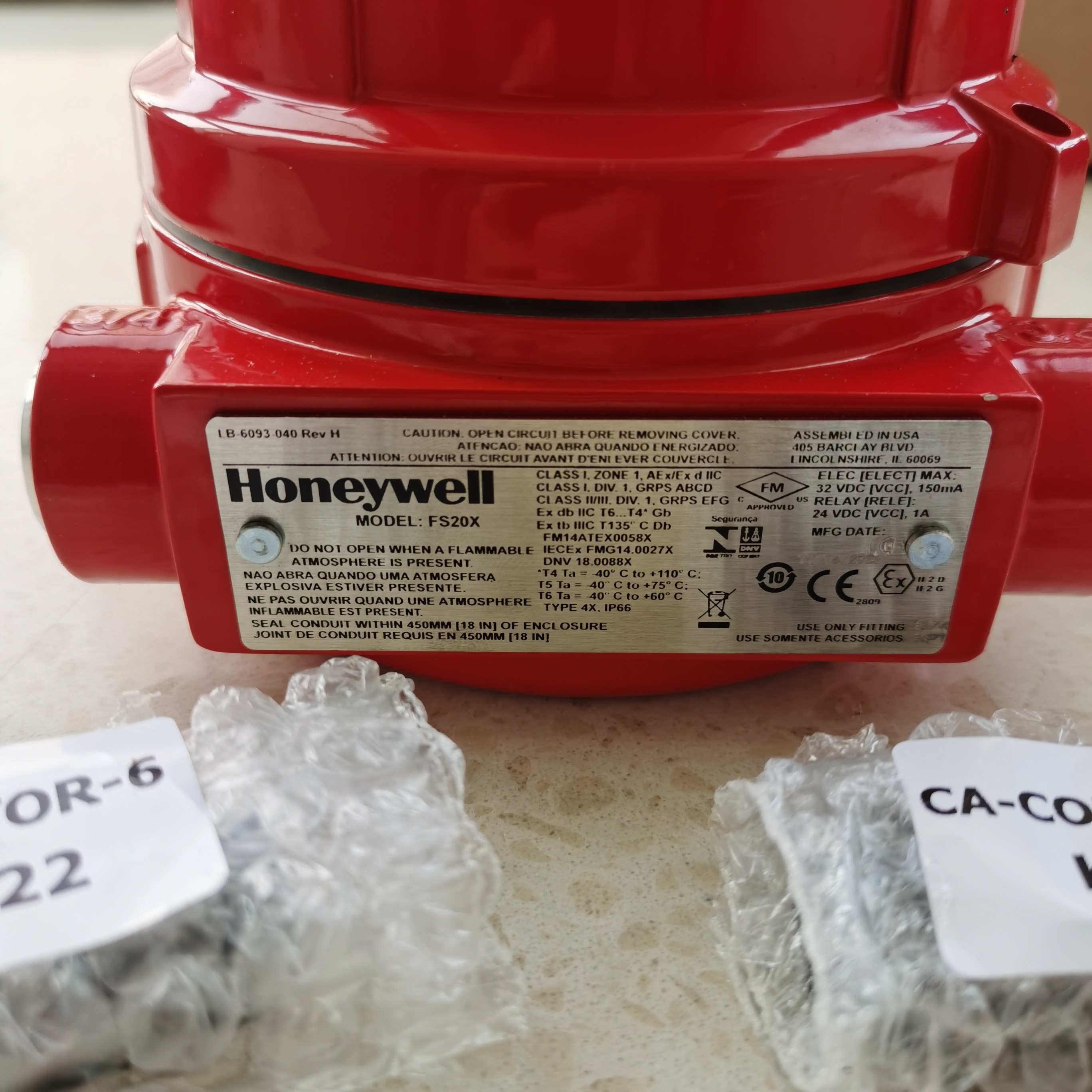 100% New Honeywell FS24X Multispectral Tri-frequency Infrared Flame ...