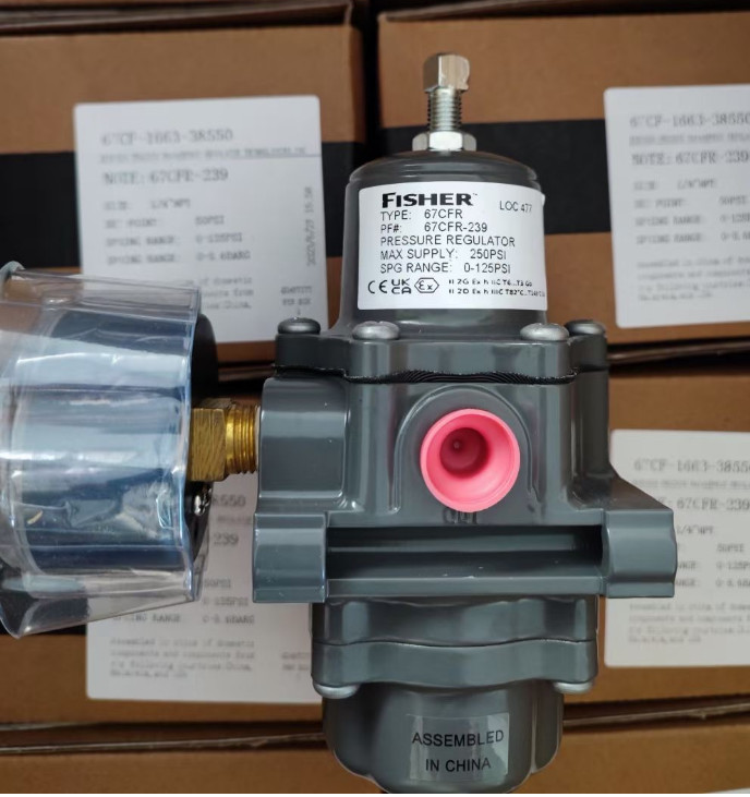 Fisher Gas Pressure Reducing Valve 67C 67CFR 250 PSI 1/4 NPT