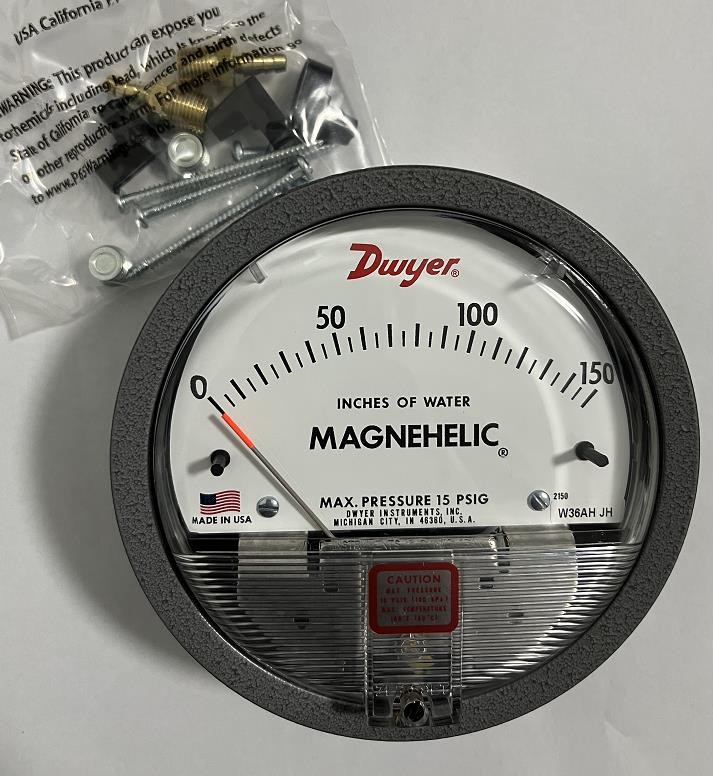 Dwyer Series 2000 Magnehelic Dwyer 2000-00D Magnehelic Differential ...