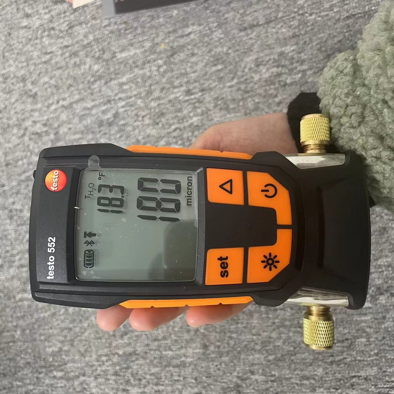 Original Testo 552 Digital Vacuum Micron Gauge With Bluetooth And ...