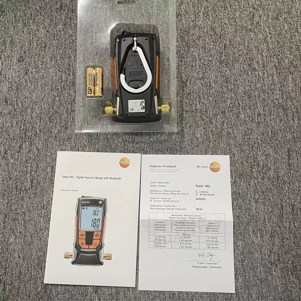Original Testo 552 Digital Vacuum Micron Gauge With Bluetooth And ...