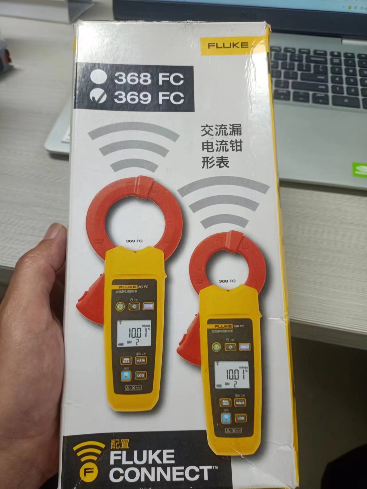 Fluke 368FC 369FC True RMS Leakage Current Digital Clamp Meter 40 mm ...