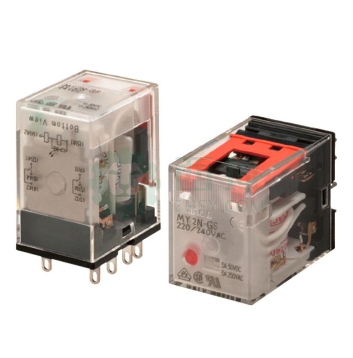 Omron MY2-GS General-Purpose Relay 24VDC with 662 Ω Coil Resistance ...