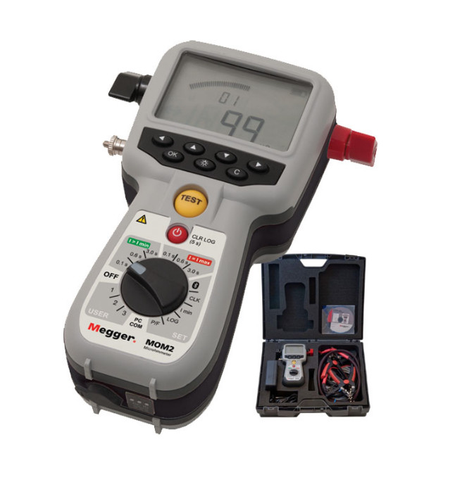 Megger MOM2 Handheld 200 A Micro-Ohmmeter Ultra Capacitor Discharge ...
