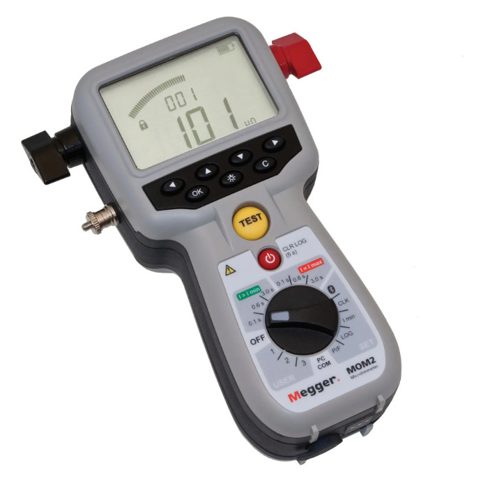 Megger MOM2 Handheld 200 A Micro-Ohmmeter Ultra Capacitor Discharge ...