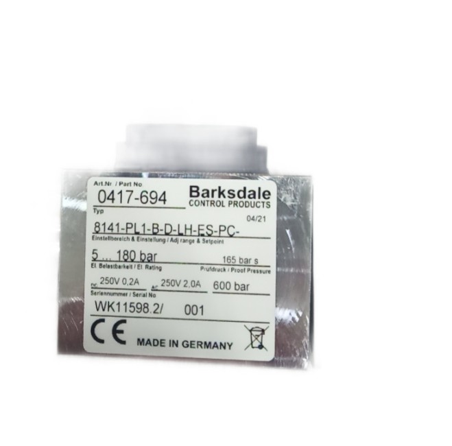 Barksdale 0417-014 8141-PL1-B Pressostat 0409-123 0417-694 8141-PL1-B-D ...