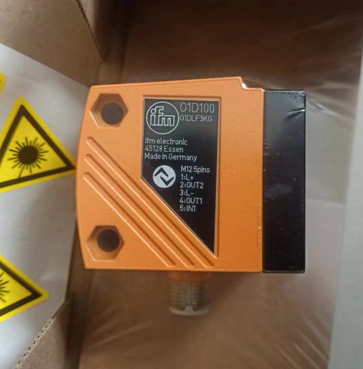 Original IFM 01D100 01DLF3KG Laser Distance Sensor With 2 Outputs PNP ...