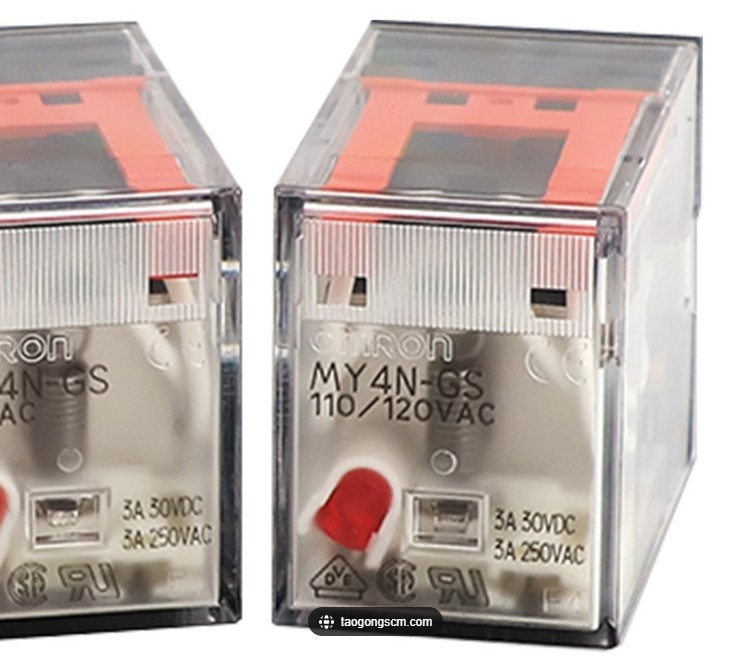 Single Contact Miniature Power Relay with Built-in CR Circuit 4-Pole ...