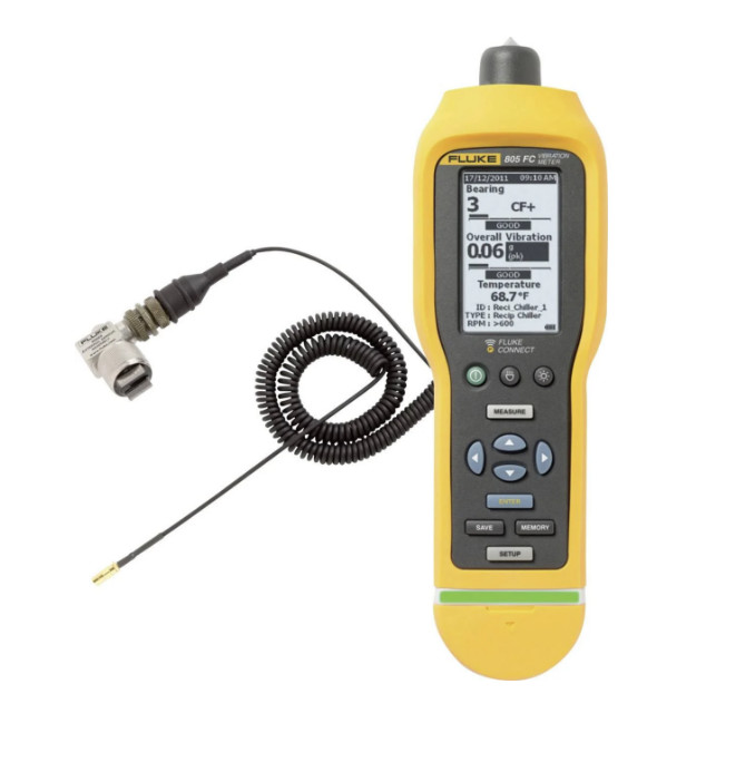 IP54 Rated Fluke 805 FC Vibration Meter for High Frequency Range of 000 ...