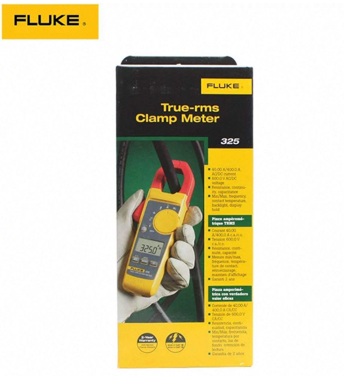 For Fluke 325 Professional Clamp Meter Measures 400A AC/DC True-RMS ...