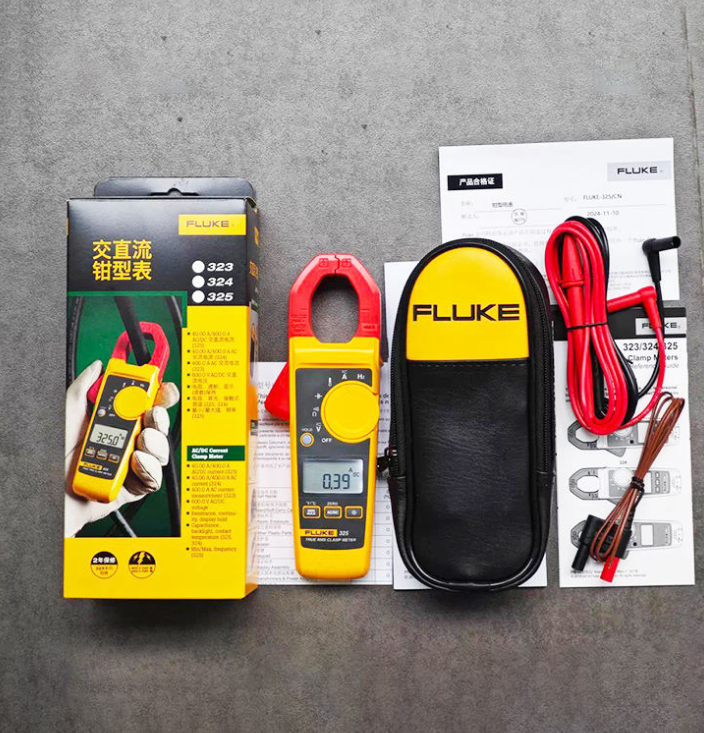 For Fluke 325 Professional Clamp Meter Measures 400A AC/DC True-RMS ...
