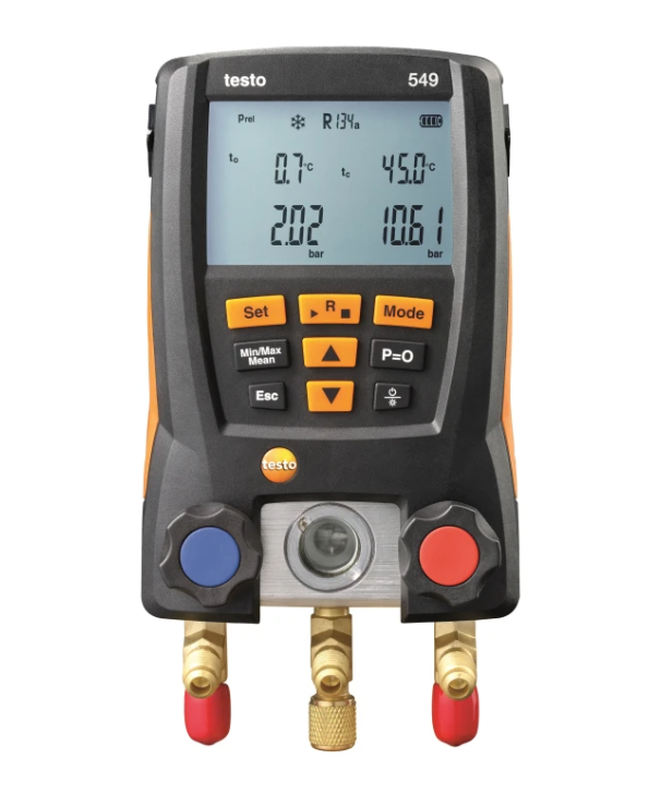 Testo 549 Digital Manifold with Robust 2-Way Valve Block, Illuminated ...