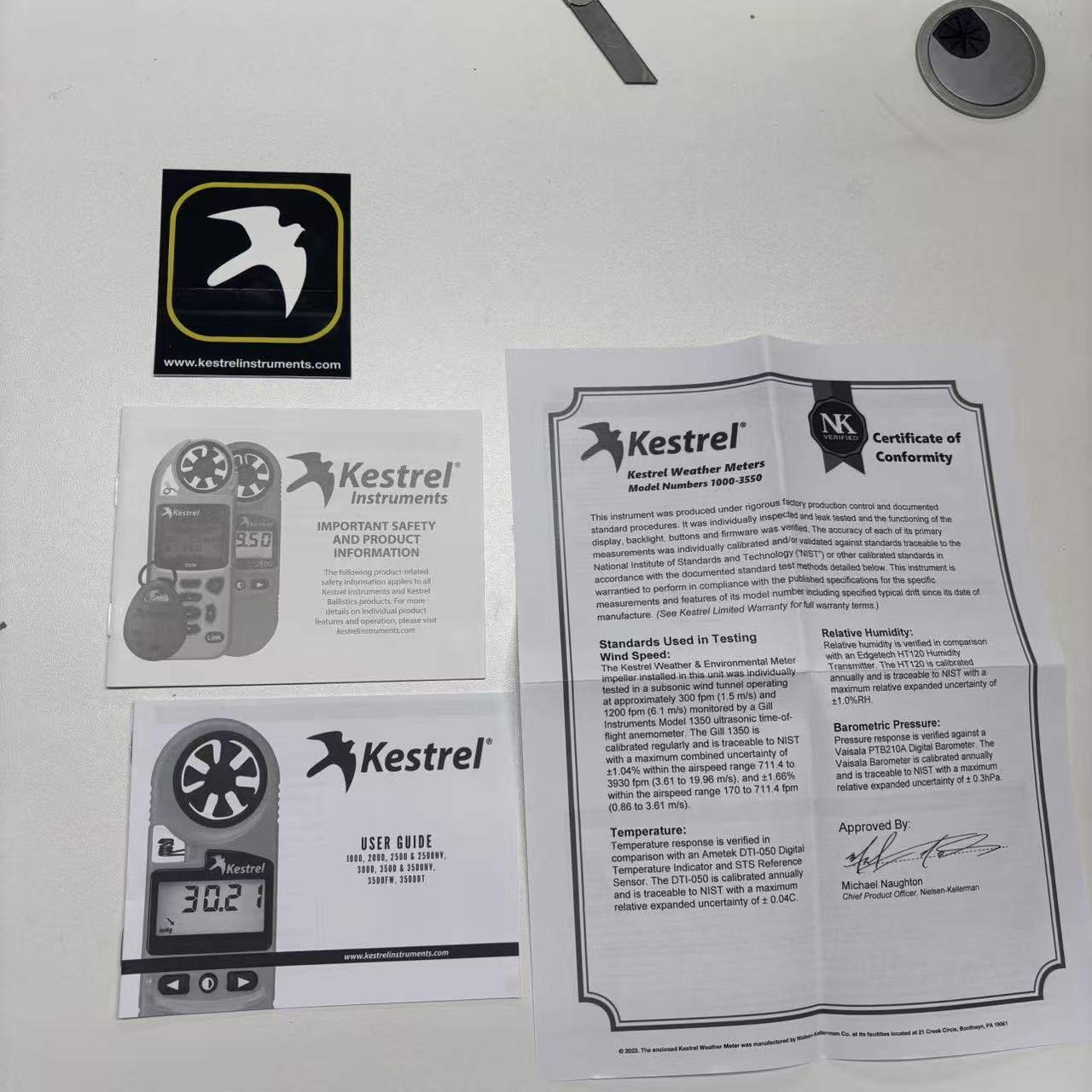 Kestrel 3000 Portable Anemometer with LCD Display
