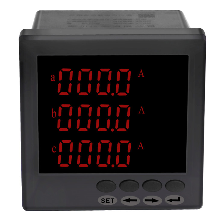 LCD Display Voltage Current Power Meter Three Phase Multifunction 40-60Hz