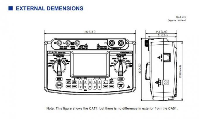 Yokogawa CA71 HANDY CAL Calibrator CA700 CA550 CA150 Process Calibrator